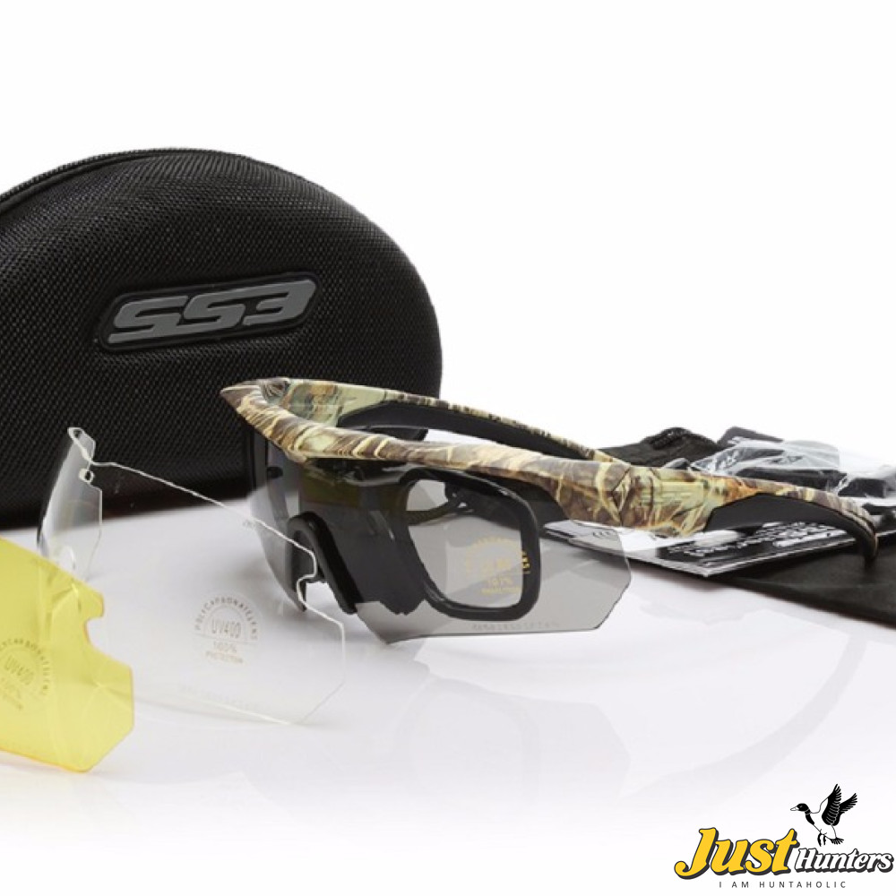 ESS Crossbow Camouflage Shooting Sunglasses 3 Lens UV400