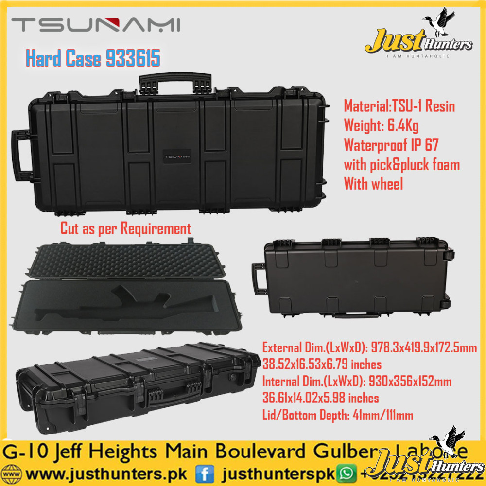 TSUNAMI 933615 IP67 Hard Plastic Case for Rifle and Shotgun - Hunting ...