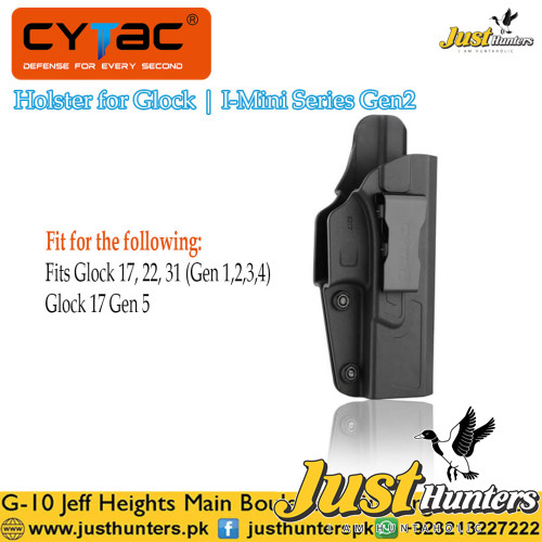 Cytac IWB Holster for Glock I-Mini Series Gen2 - Hunting, Shooting ...