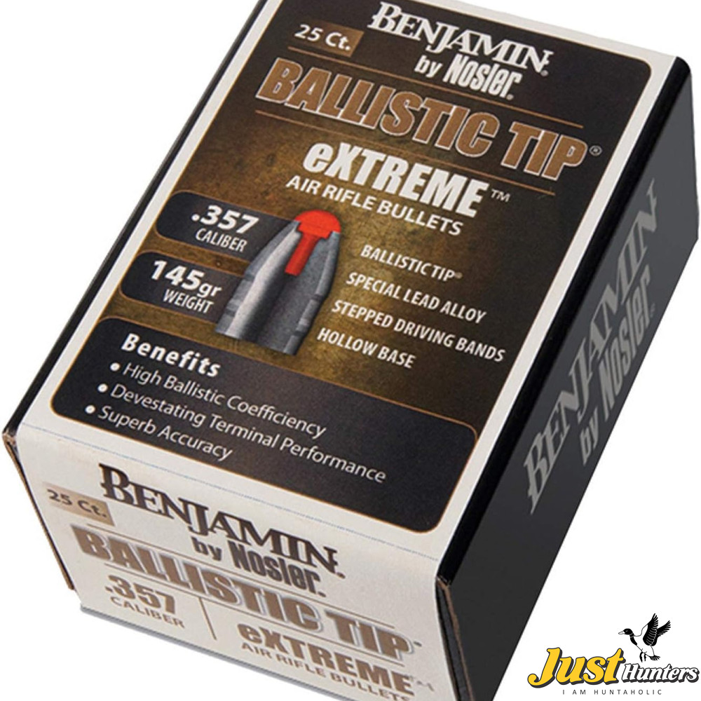 Benjamin Nosler Slug .357 Extreme, 145-Grain Ballistic TIP
