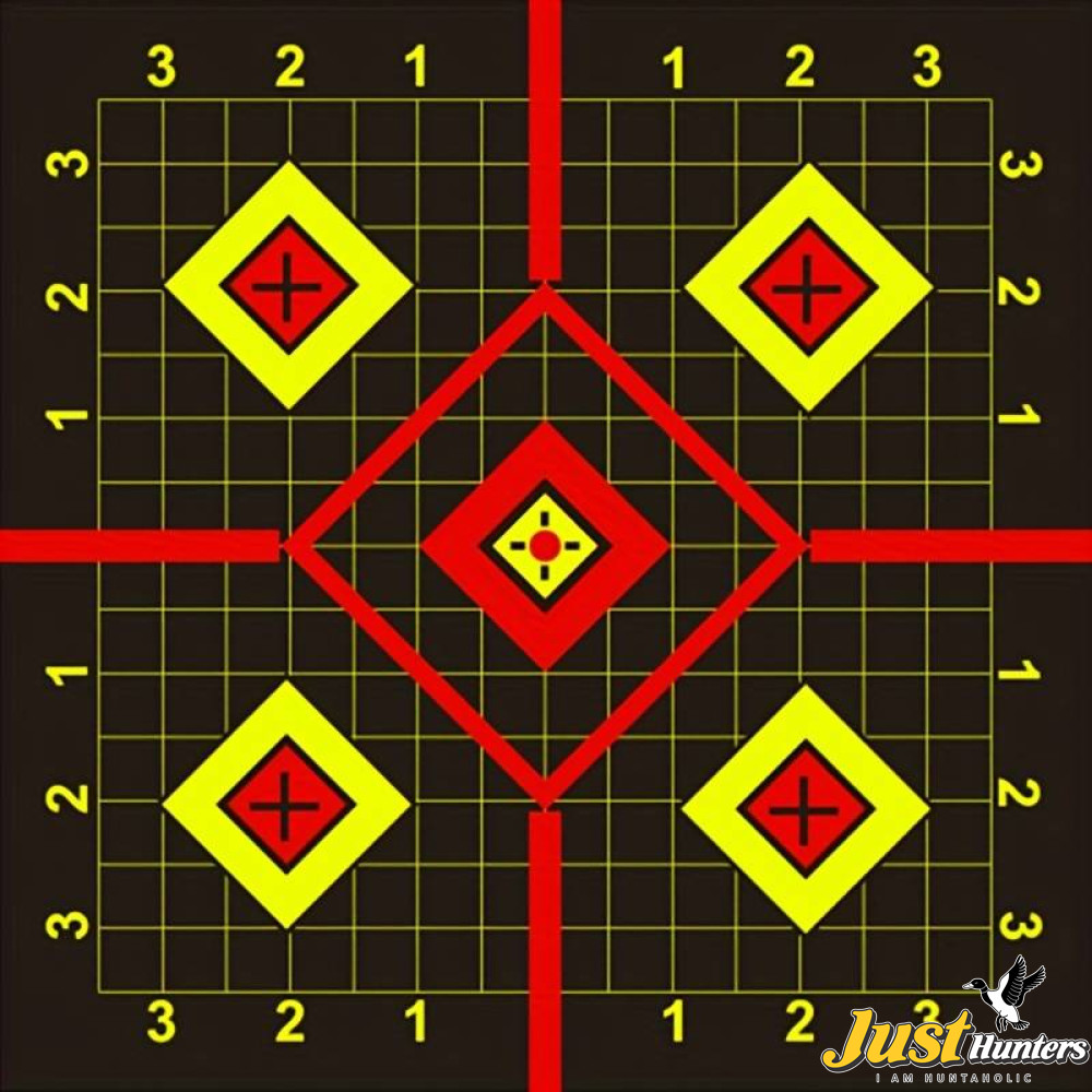 8 Inch Adhesive Shooting Target Pack of 10 Sheets
