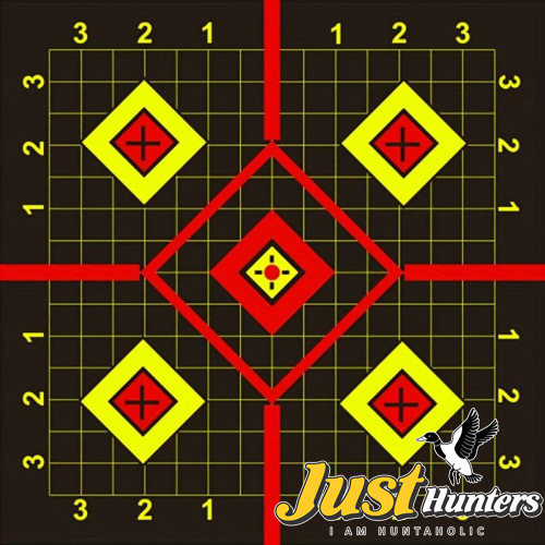 8 Inch Adhesive Shooting Target Pack of 10 Sheets