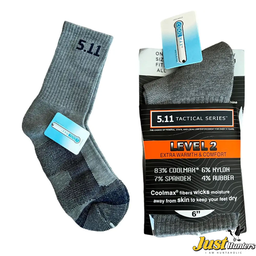 5.11 Tactical Series Level 2 Coolmax Socks - Hunting, Shooting, Airguns ...
