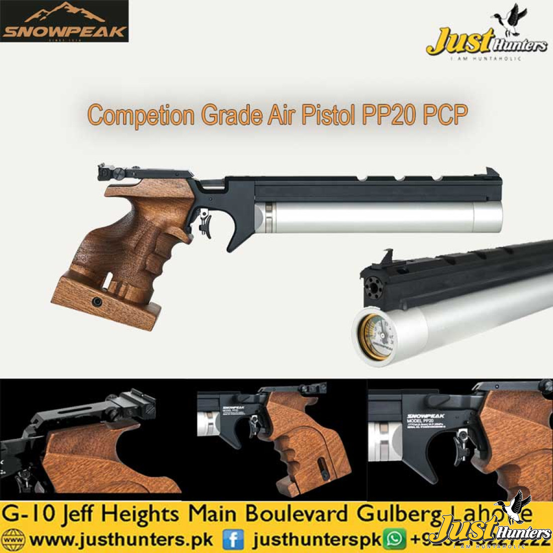 Snow Peak PCP Air Pistol PP20 Competition Grade Price in Pakistan