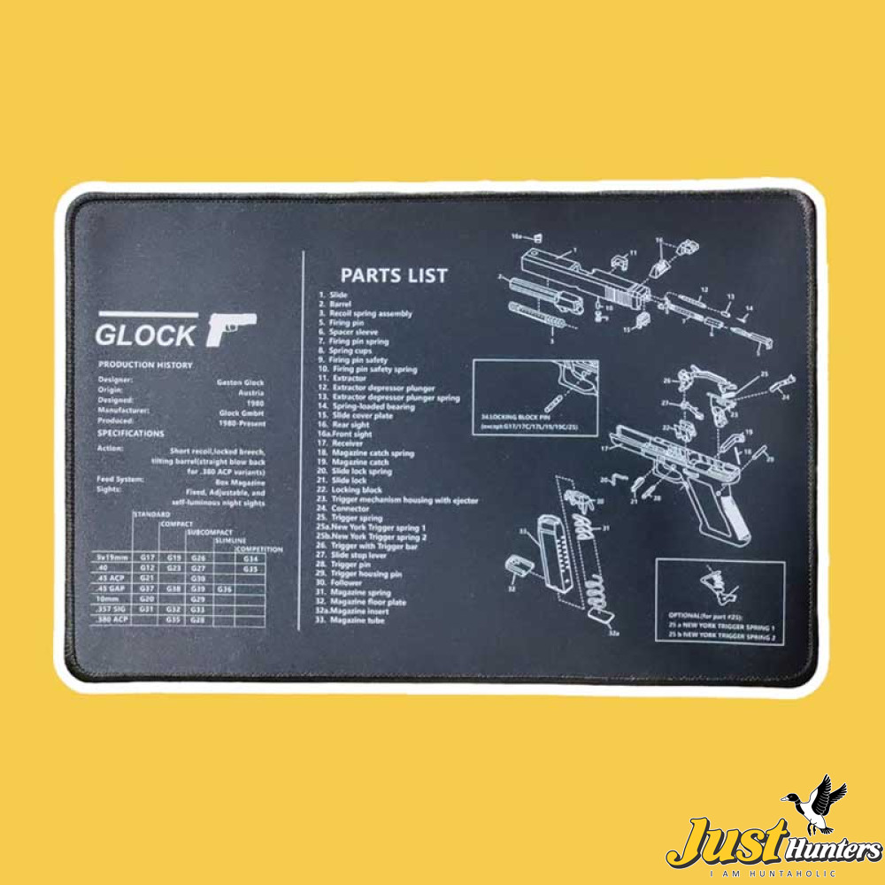 Glock Pistol Cleaning Mat with Parts List Price in Pakistan