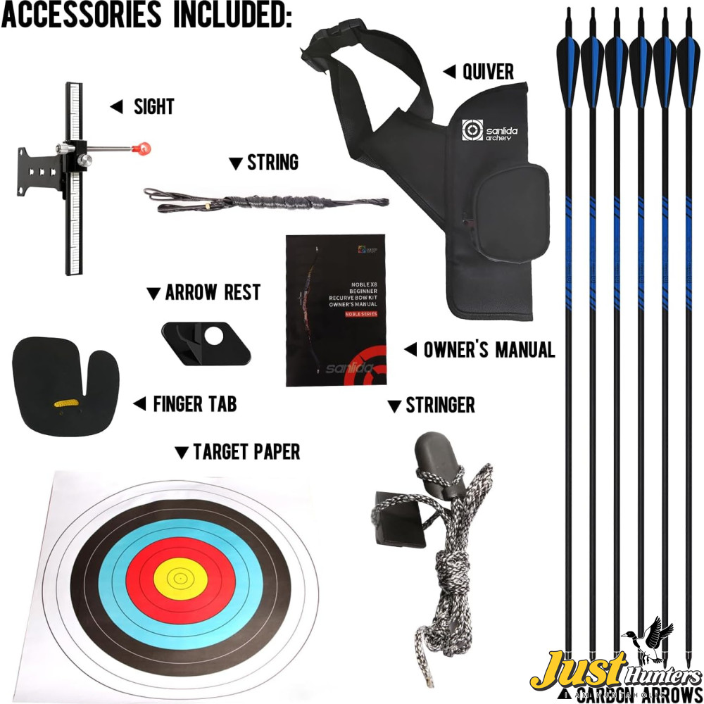 Sanlida Archery Noble Beginner & Intermediate 62'' 66'' 68'' Recurve ...