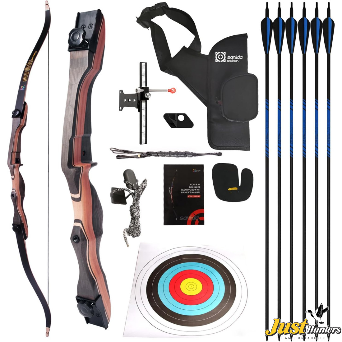 Sanlida Archery Noble Beginner & Intermediate Recurve Bow Kit ...