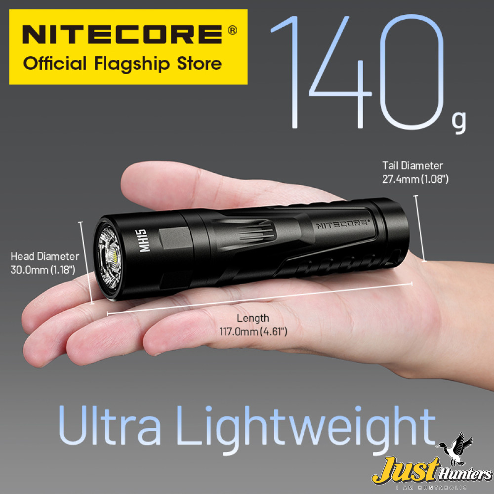 NITECORE MH15 USB-C Rechargeable Flashlight LED 18W QC Fast Charge EDC ...