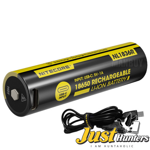 NITECORE NL1836R 3600mAh High Performance Built-in type-C Charging Port - 18650 Online Best ...
