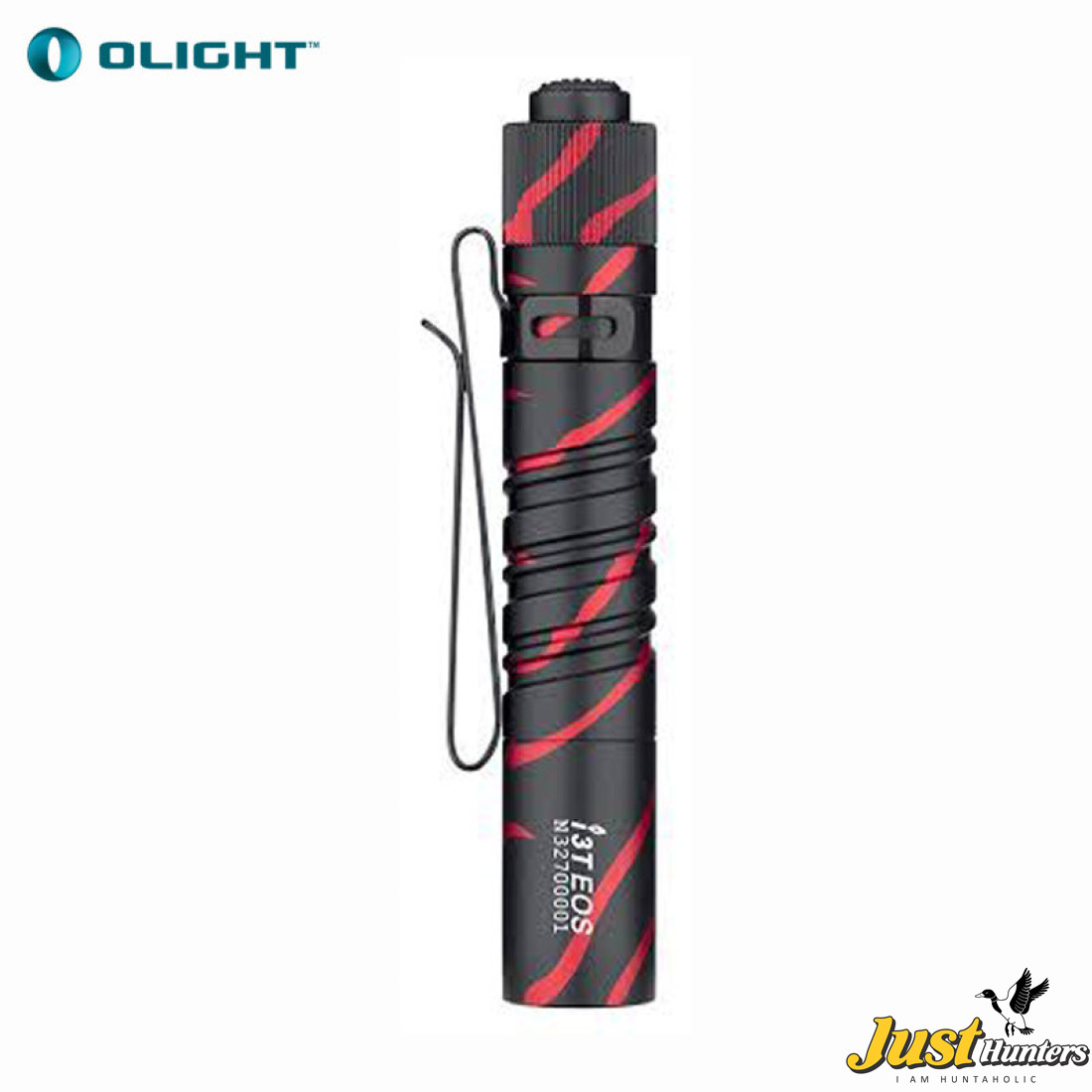 Olight I3T EOS Black Lava EDC Slim Tail Switch Flashlight, 180 Lumens ...