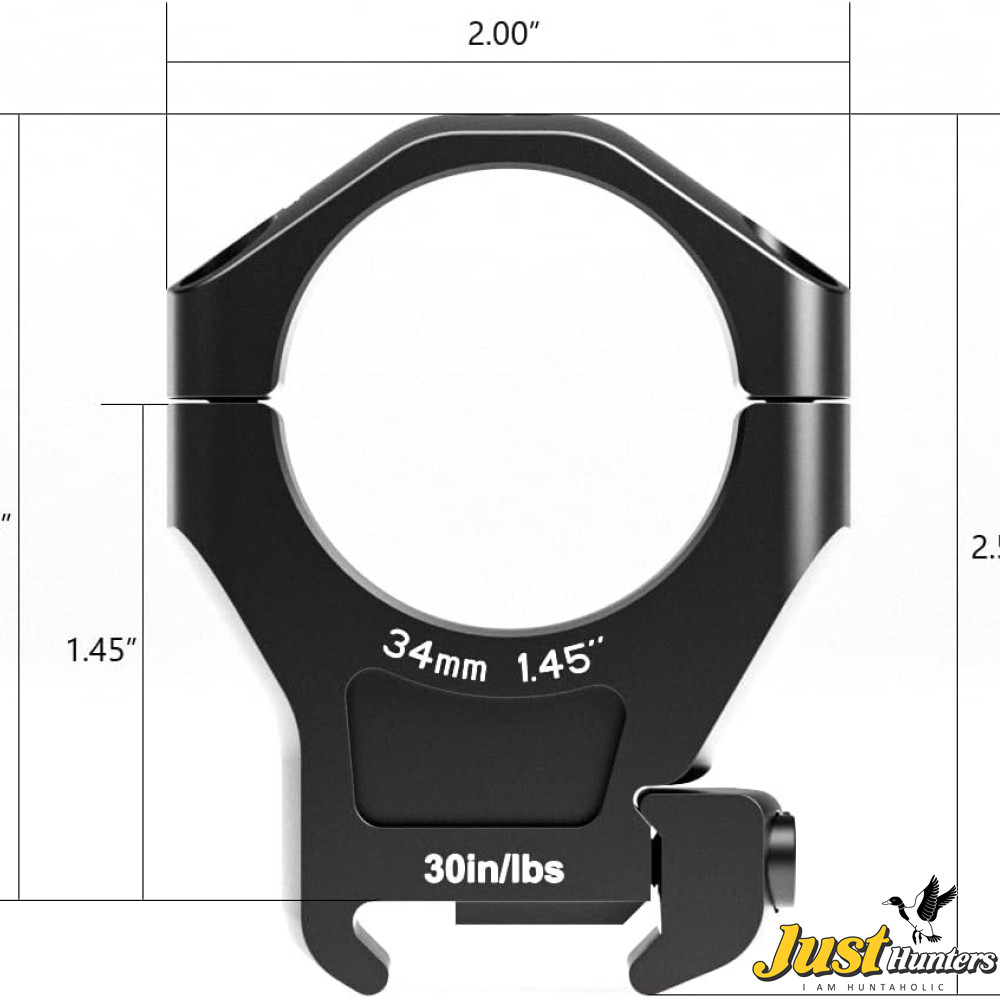 Arken Optics Halo Scope Rings Precision 34mm Picatinny Riflescope Mounts