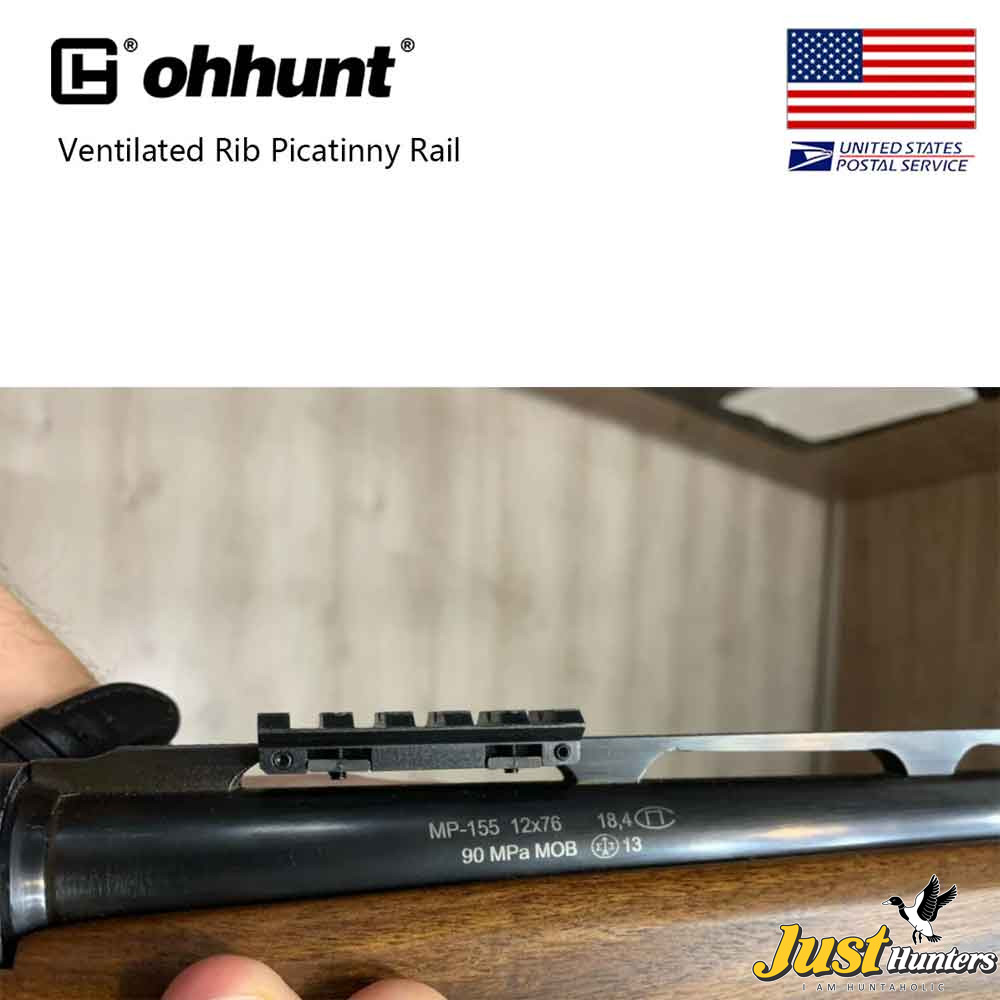 Buy Ohhunt Ventilated Shotgun Rib Mount Picatinny Rail - 3.35 inch 8 Slot