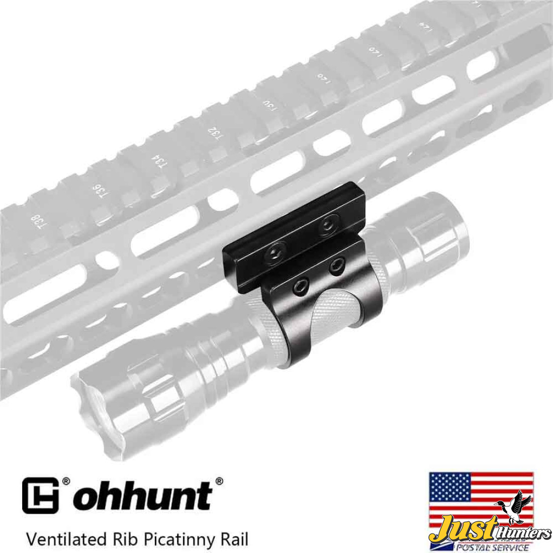 Ohhunt 1 inch Offset Flashlight Torch Mount Fit Both M-lok & Keymod Rails Price in Pakistan