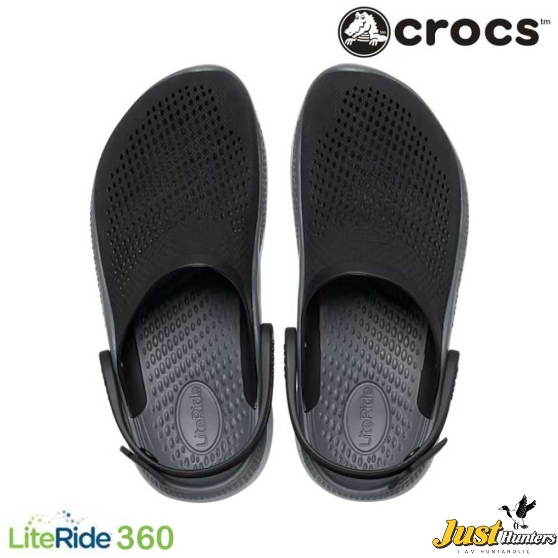 Crocs LiteRide 360 Clogs Black / Slate Grey - Hunting, Shooting ...