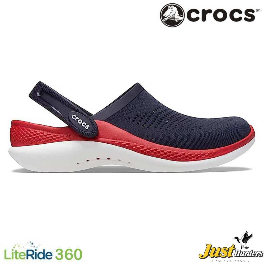 Buy Crocs LiteRide 360 Clogs Black / Pepper Red Online Best Price in ...