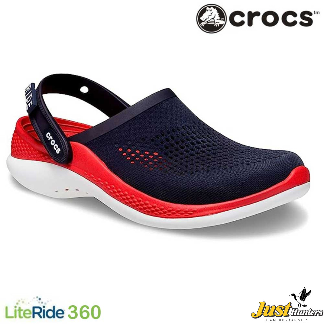 Crocs LiteRide 360 Clogs Black / Pepper Red - Hunting, Shooting ...