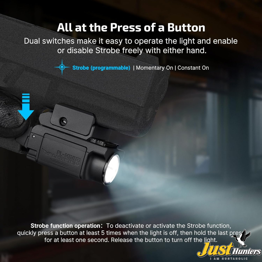 OLIGHT PL-Mini 3 Valkyrie 600 Lumens Compact Tactical Picatinny/GL ...