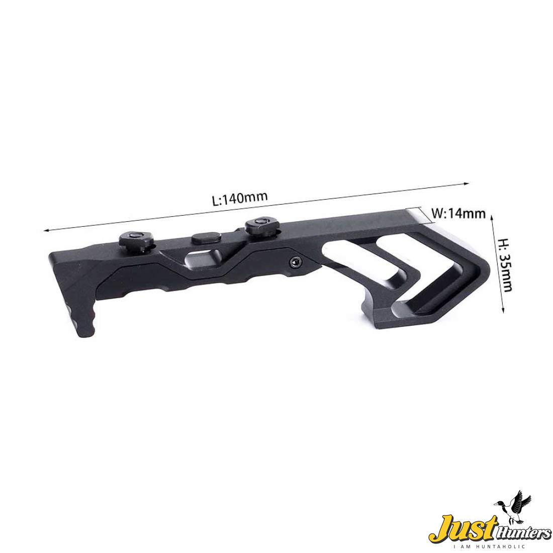 M-LOK Handstop Barricade Stop Aluminum Angled Foregrip for AR-15 AR-10 ...