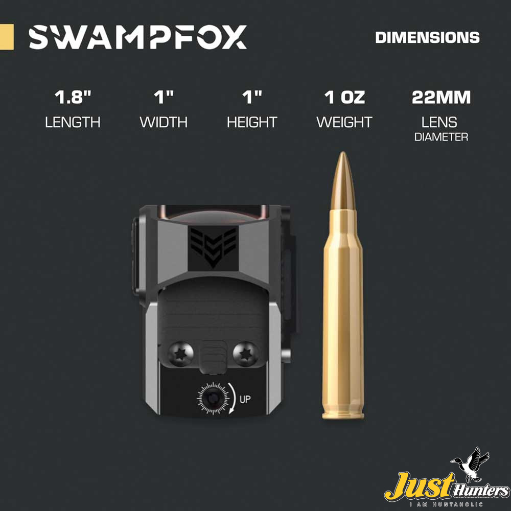 Swampfox Kingslayer Pistol Cut RMR Foot Print 1x22 Micro Reflex Circle ...