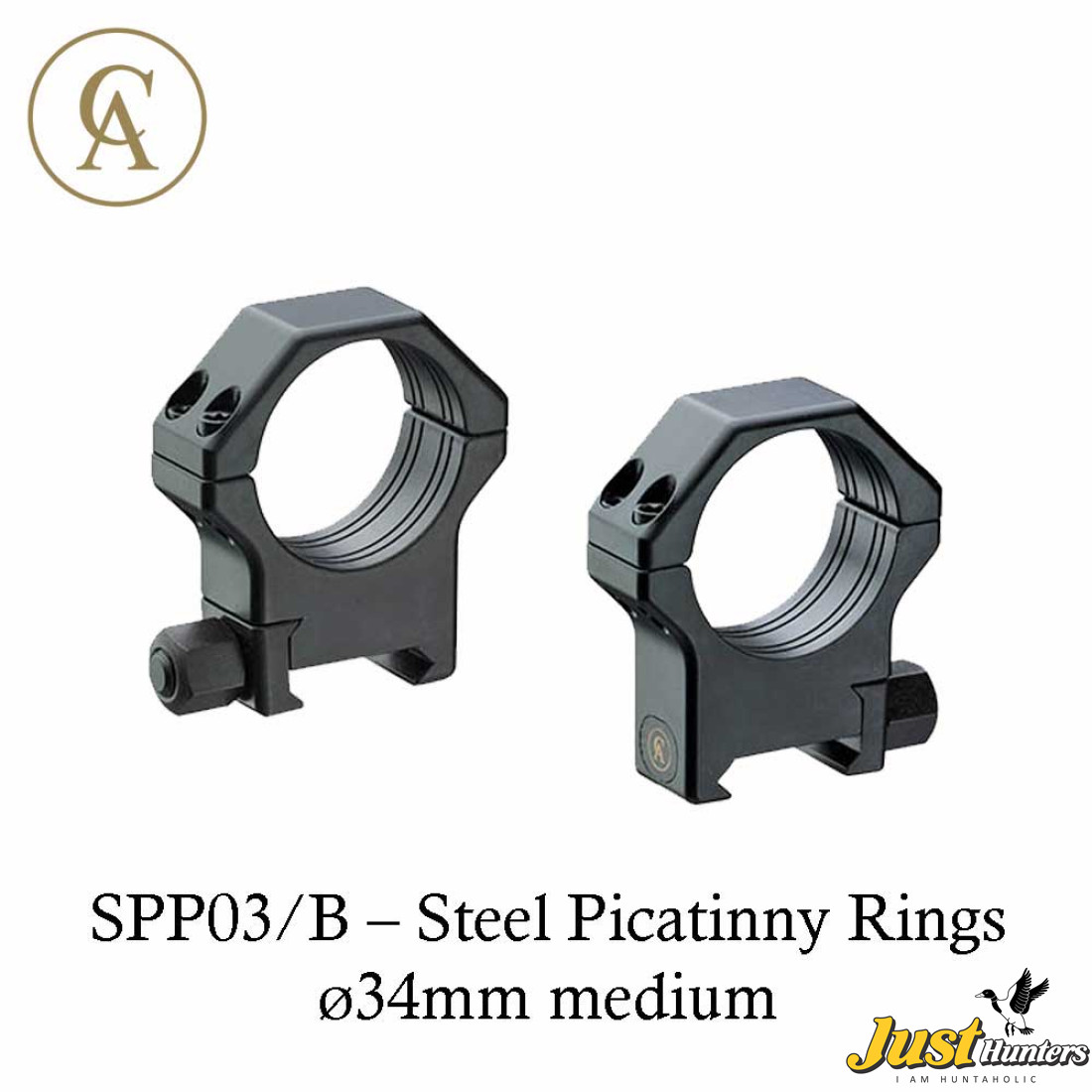 Contessa Rifle Scope SPP03/B – Steel Picatinny Rings ø 34mm Medium ...
