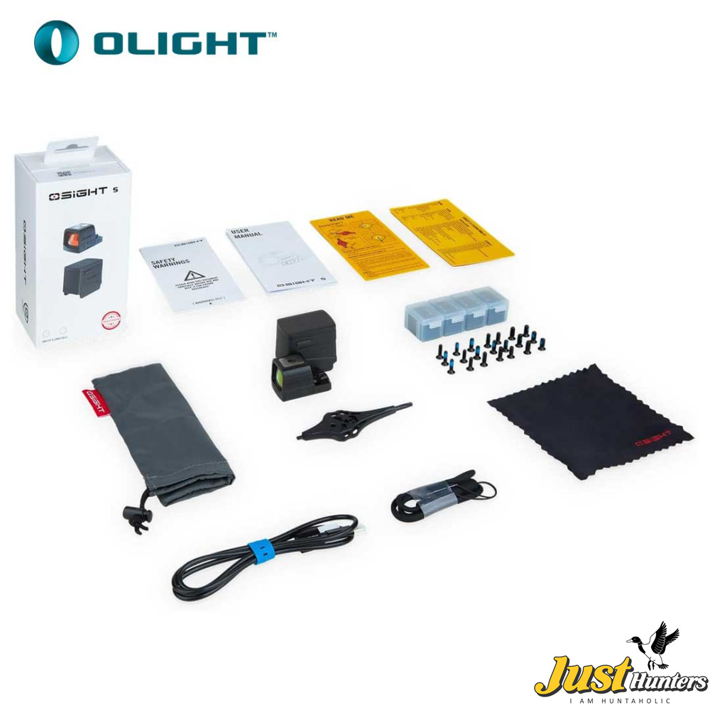 OLIGHT Osight S Multi-Reticle Micro Enclosed Sight with Charging Cover ...