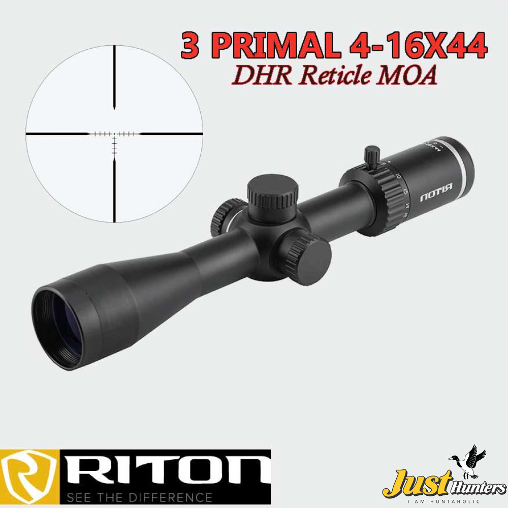 Riton Optics 3 PRIMAL 4-16×44 SFP MOA Rifle Scope - Hunting, Shooting ...