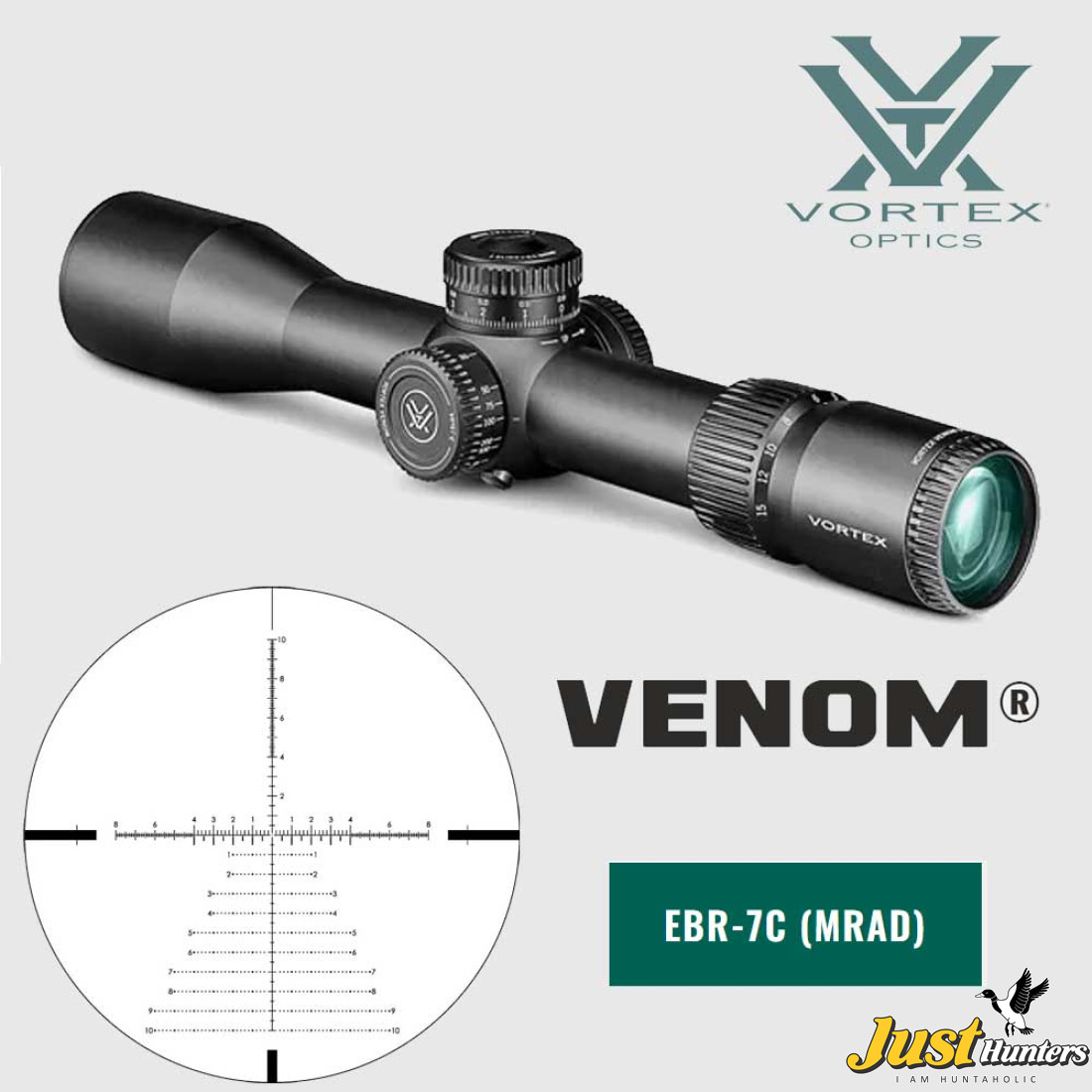 Vortex Optics Venom 3-15X44 FFP EBR-7C (MRAD) Reticle | 34 mm Tube ...