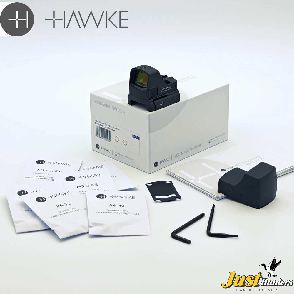 Hawke Endurance Reflex Sight 3 MOA Dot Weaver Rail and RMSc Mount ...