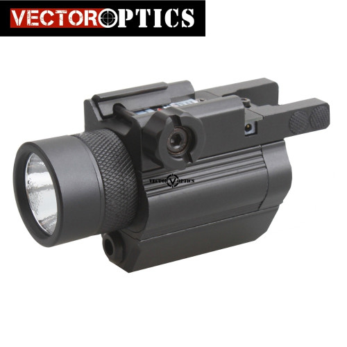 Buy Vector Optics Tactical Pistol Flashlight with Red Laser Sight Combo ...